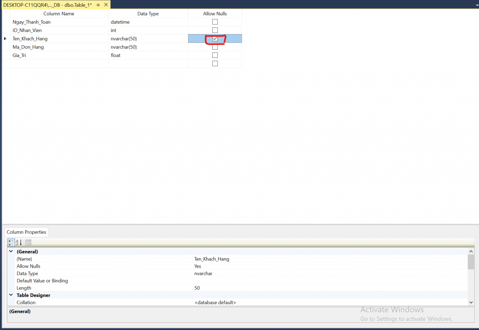 Tạo Bảng Trong Sql Server Dễ Và Nhanh P1 Học Viện Gnv