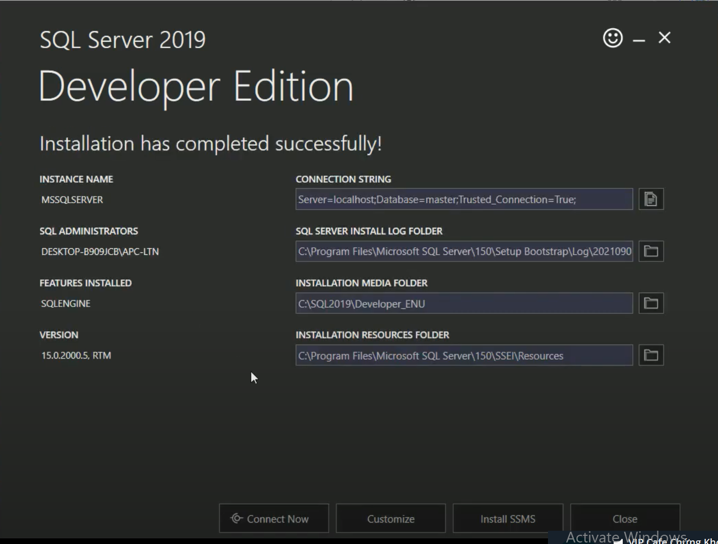 Hướng dẫn cài đặt Microsoft SQL Server 2019 - Học viện GNV