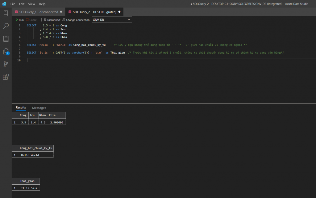 Các kiểu dữ liệu trong SQL Server P1 - Học viện GNV