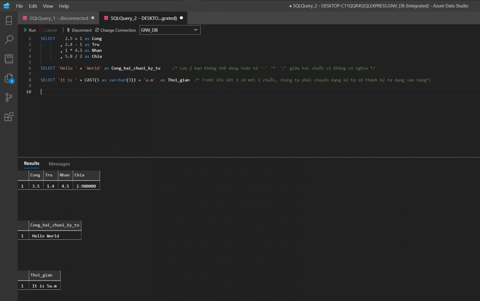 Các kiểu dữ liệu trong SQL Server P1 - Học viện GNV