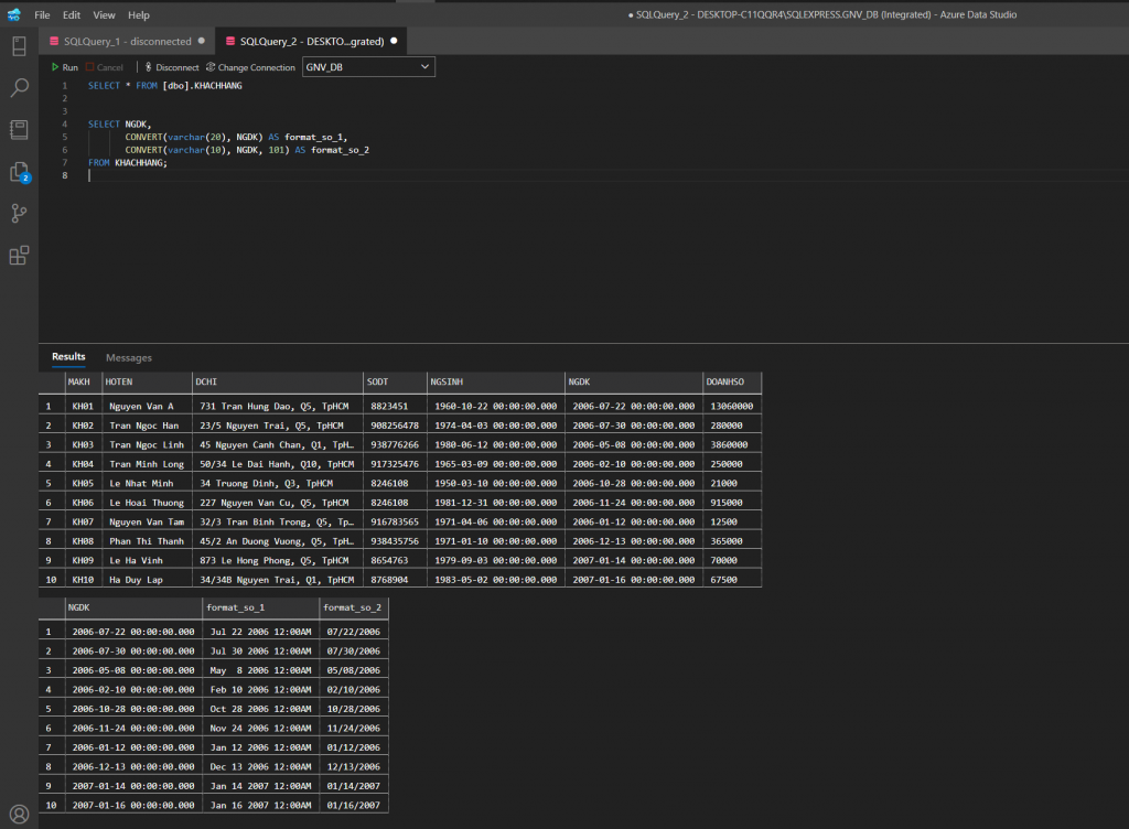 Các kiểu dữ liệu trong SQL Server P1 - Học viện GNV